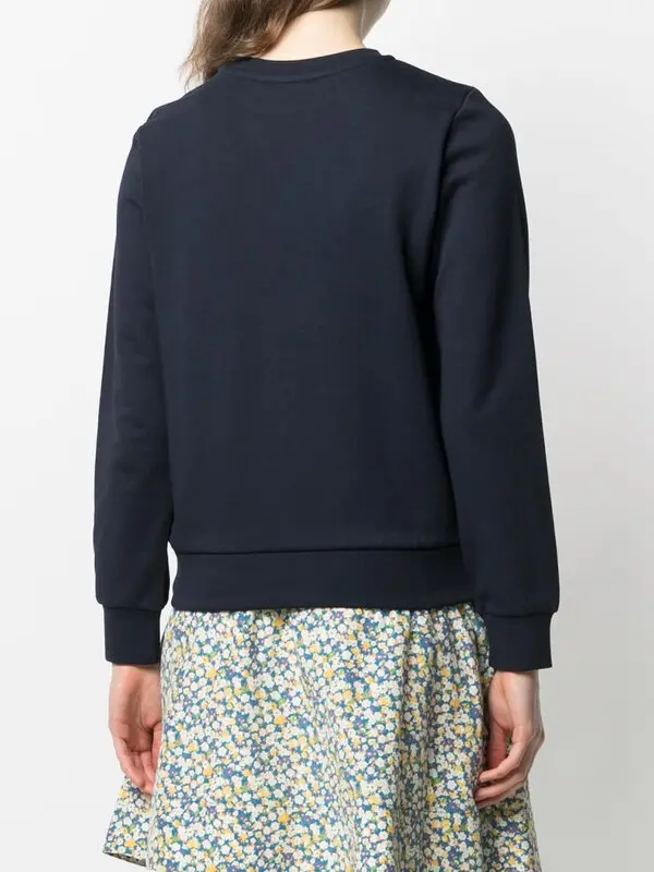 A.p.c. Logo Print Sweatshirt - Blue