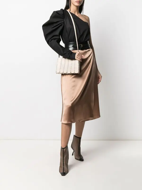 Rabanne Chain-link Leather Shoulder Bag