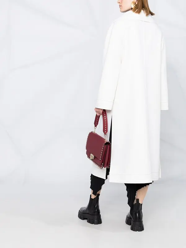Valentino Garavani Compact Drap Wide Lapels Coat