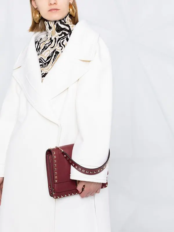 Valentino Garavani Compact Drap Wide Lapels Coat