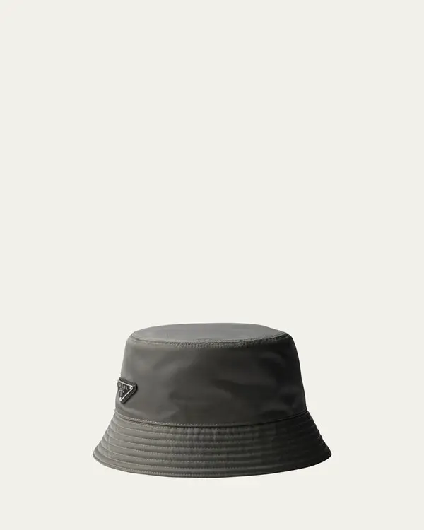 Prada Nylon Bucket Hat - Gray