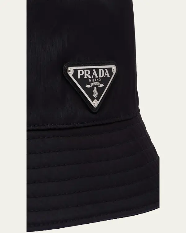 Prada Nylon Bucket Hat - Nero