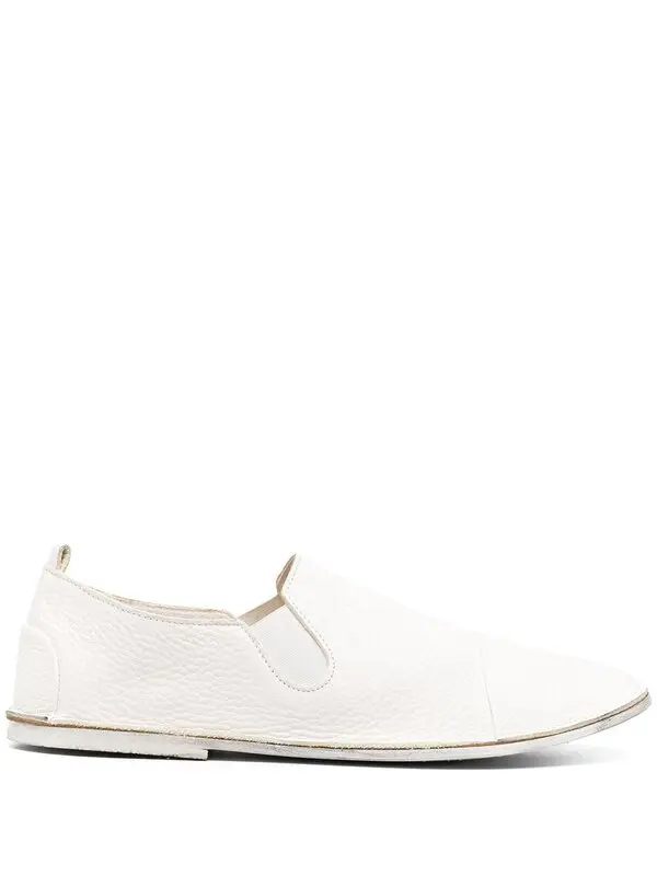 Marsèll Pebbled-effect Leather Loafers - White