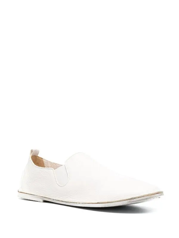 Marsèll Pebbled-effect Leather Loafers - White