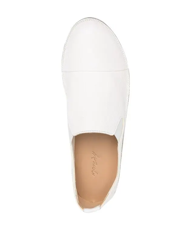 Marsèll Pebbled-effect Leather Loafers - White