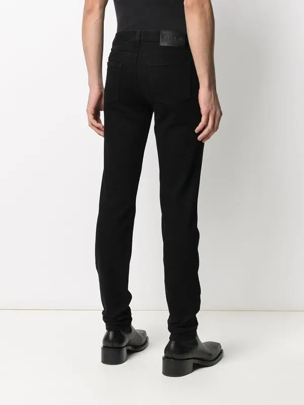 Givenchy Logo Brushstroke Slim Jeans - Black