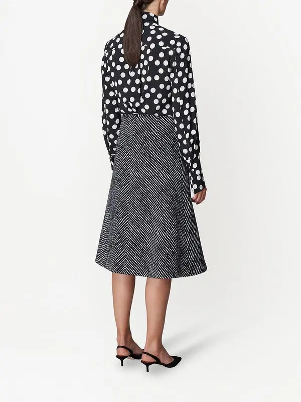 Carolina Herrera Polka-dot Pussy-bow Shirt