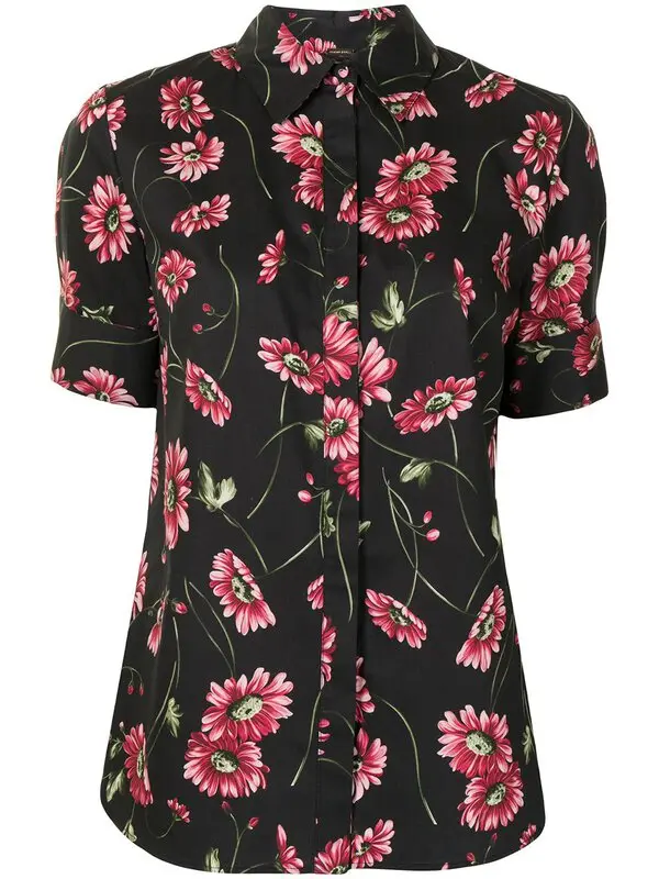 Adam Lippes Floral-print Cotton Shirt