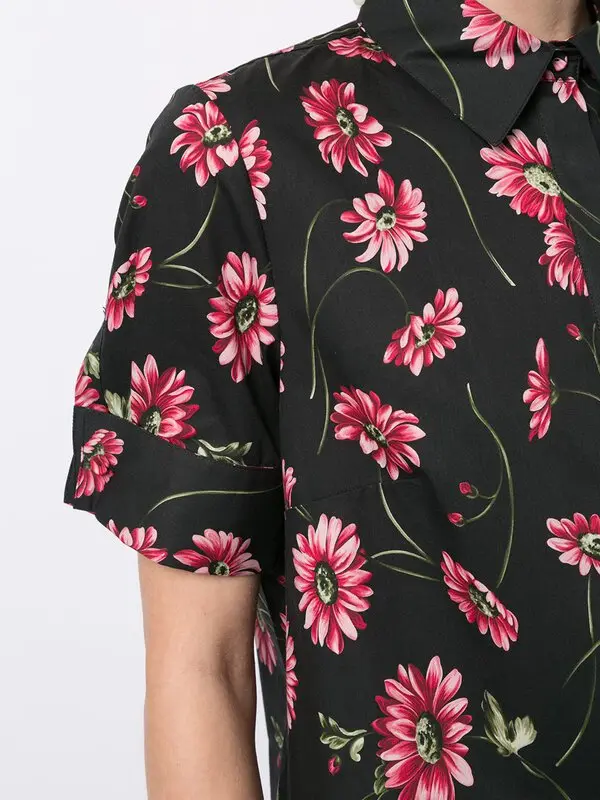Adam Lippes Floral-print Cotton Shirt