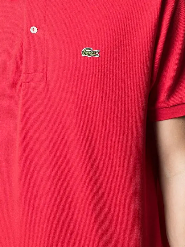 Lacoste Embroidered Logo Polo Shirt - Red