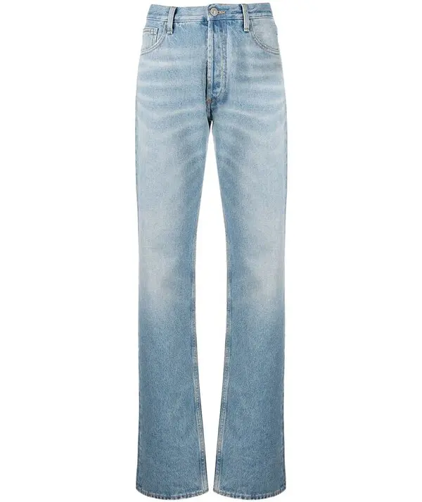 Attico Stonewashed Boyfriend Jeans