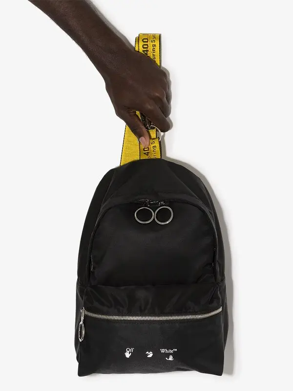 Off-White Industrial Straps Mini Backpack In Black - 60% Off