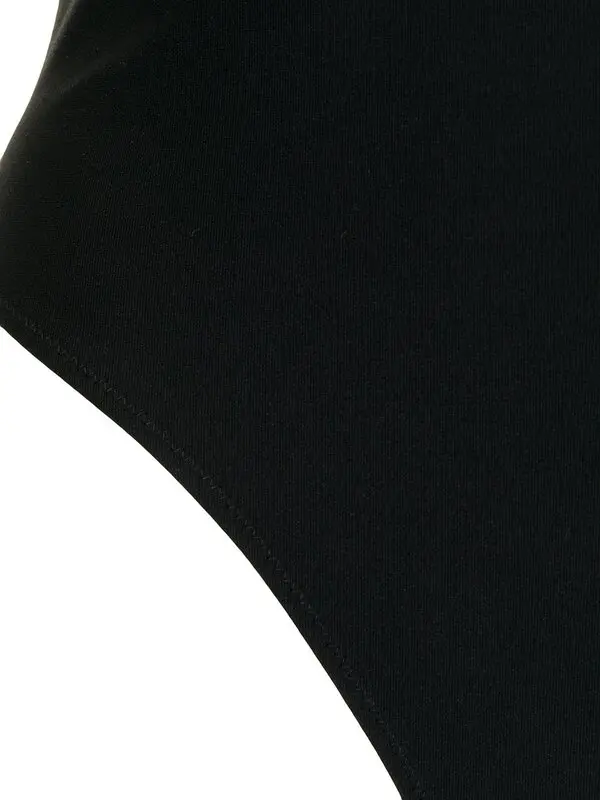 FLEUR DU MAL Margo Lace-trim Deep V-neck Bodysuit