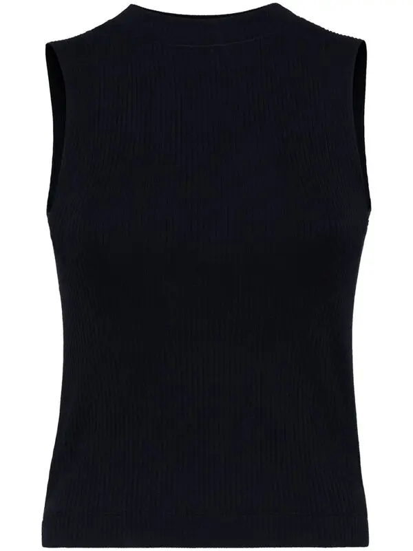 Brunello Cucinelli Contrast-stitch Tank - Black