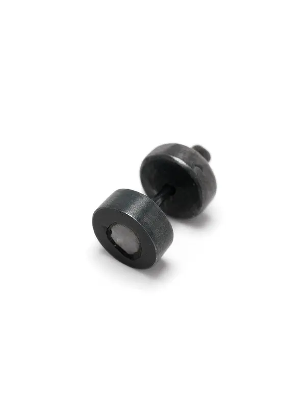 PARTS OF FOUR Diamond-encrusted Single Earring - Black