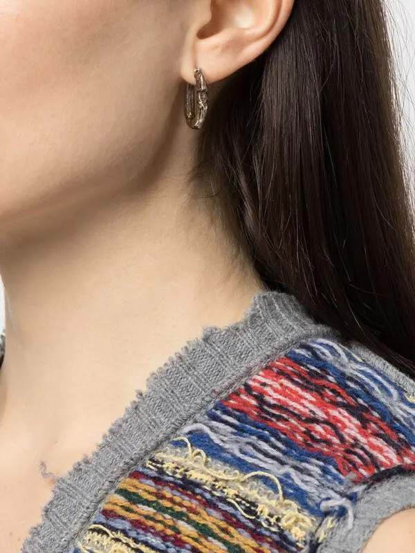 PARTS OF FOUR Small Deco Hoop Earring