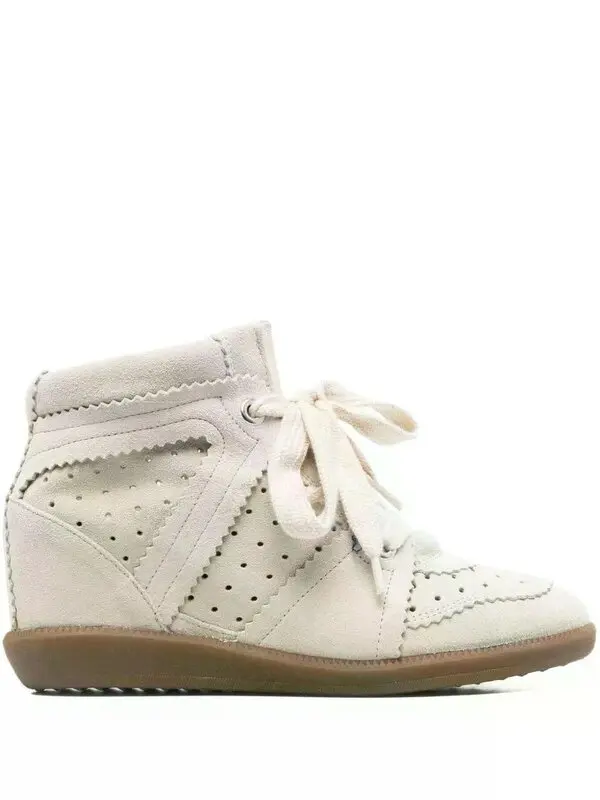 Isabel Marant Étoile Bobby Wedge Sneakers - Neutrals