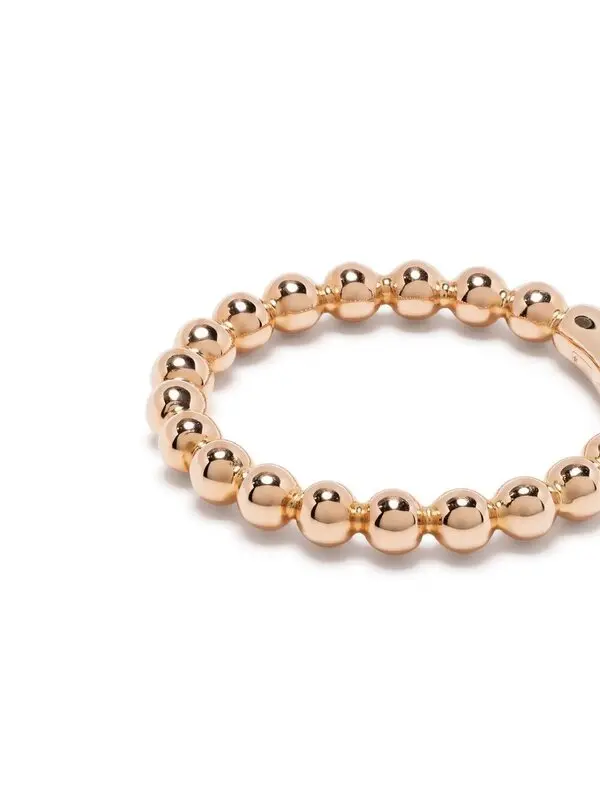 PRAGNELL 18kt Rose Gold Bohemia Bead Ring - Pink