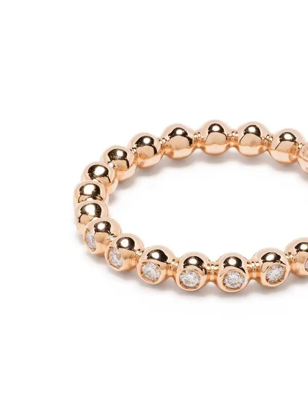 PRAGNELL 18kt Rose Gold Diamond Ring - Pink