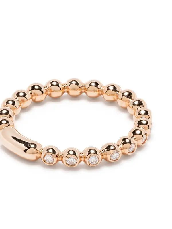 PRAGNELL 18kt Rose Gold Diamond Ring - Pink