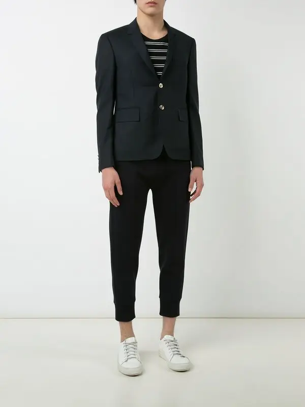 Thom Browne Super 120s Single-breasted Wool Blazer - Blue