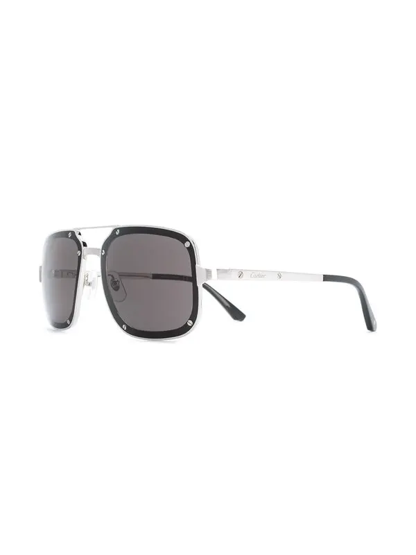 Cartier Santos De Square-frame Sunglasses