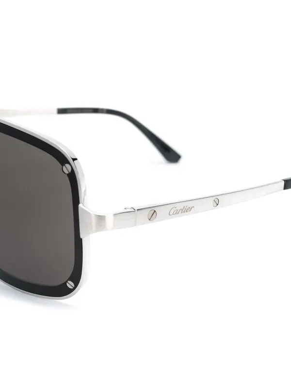 Cartier Santos De Square-frame Sunglasses