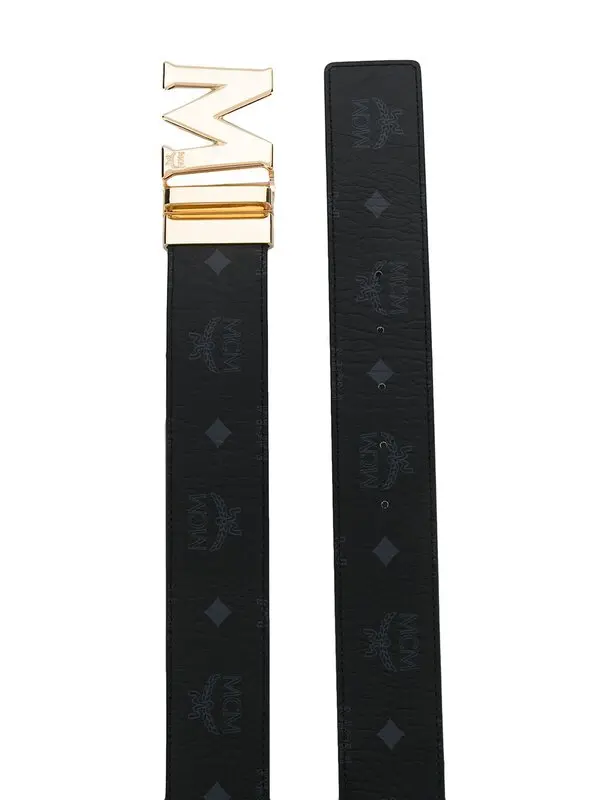 Mcm Claus Reversible Belt - Black