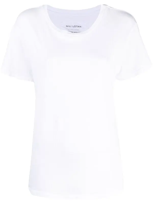 NILI LOTAN Brady Cotton T-shirt - White