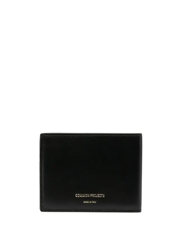 COMMON PROJECTS Logo Stamp Billfold Wallet - Black