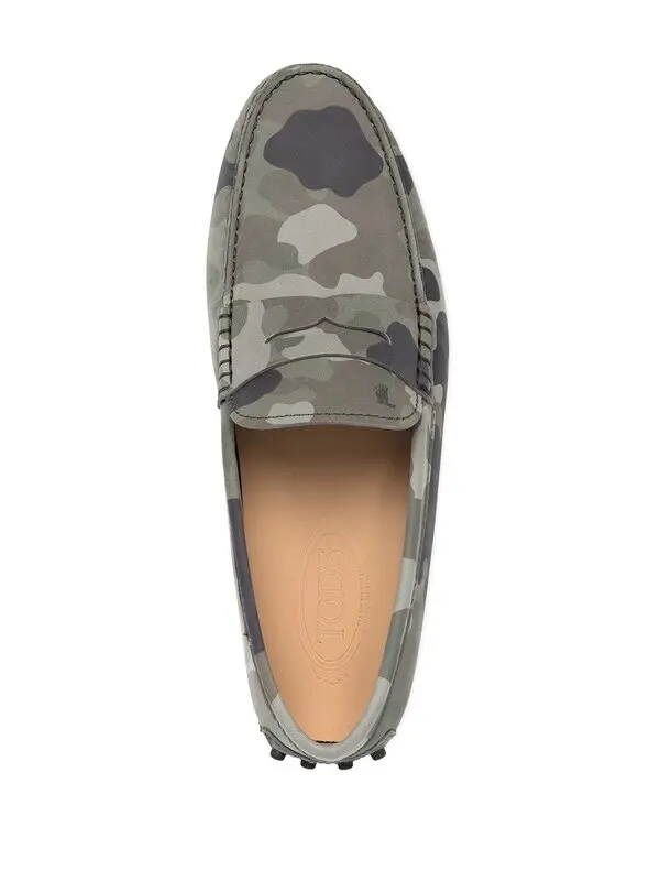 TOD'S Camouflage Pattern Driving Loafers