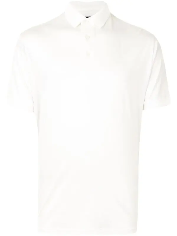 Emporio Armani Side Logo Print Polo Shirt - White