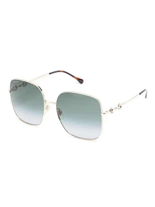 Gucci Horsebit Detail Square-frame Sunglasses