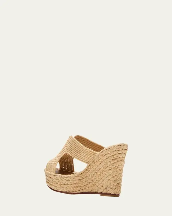 Carrie Forbes Lina Cutout Wedge Sandals