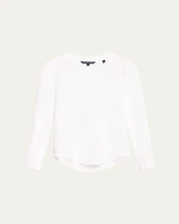 Veronica Beard Mason Long-sleeve Tee - White