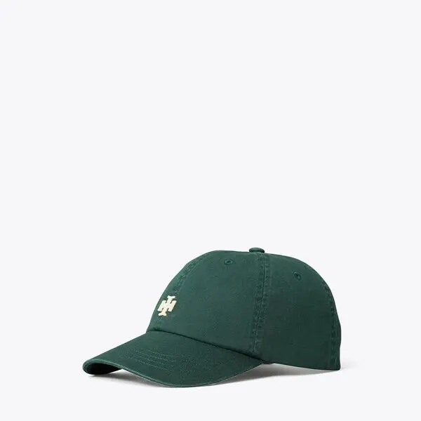 Tory Burch Logo Cap - Conifer
