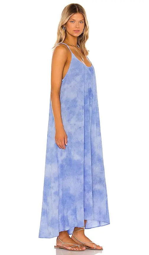 9seed Tulum Maxi Dress In Blue In Amethyst Tie Dye - 24% Off | Editorialist