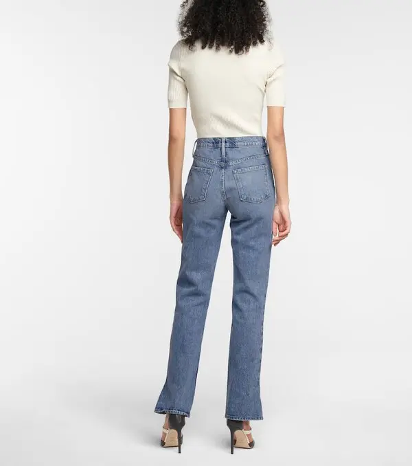 FRAME Le Drew High-rise Straight Jeans