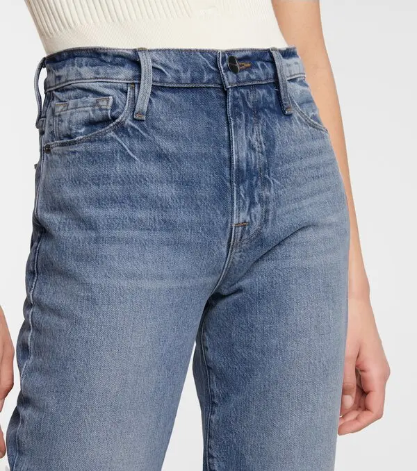 FRAME Le Drew High-rise Straight Jeans