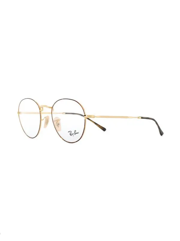 Ray-ban Two-tone Round-frame Glasses - Metallic