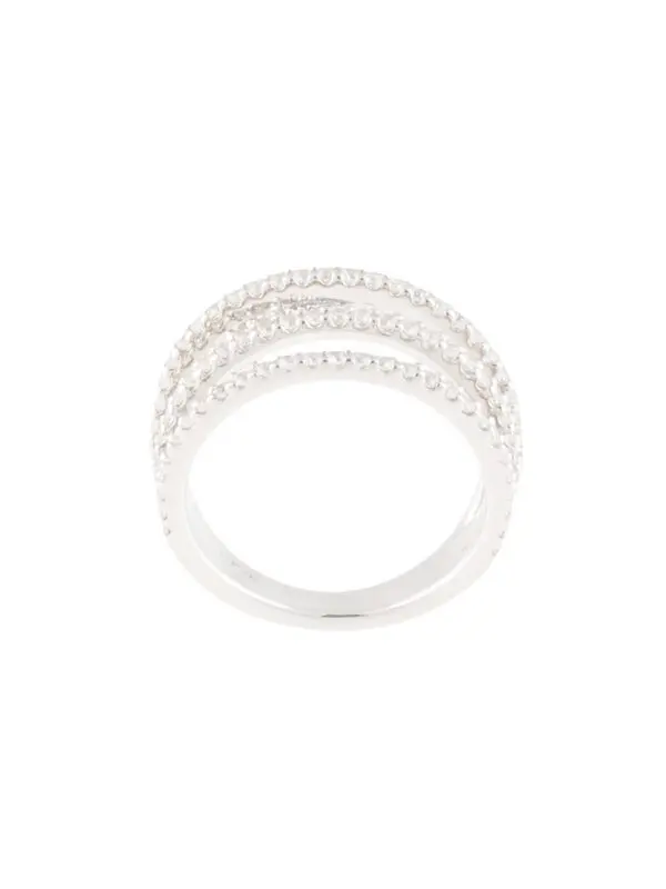 APM MONACO Croisette Five-hoop Ring - Silver