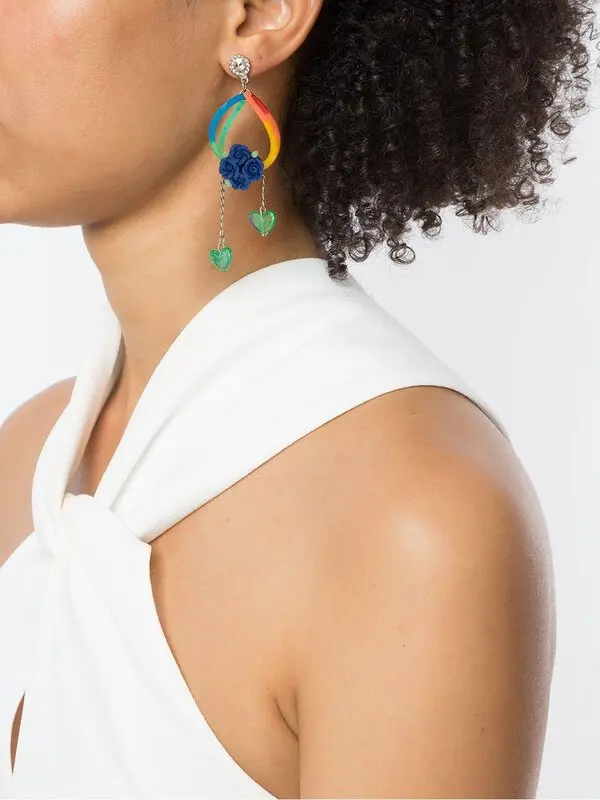 AMIR SLAMA Rainbow Dangle Earrings