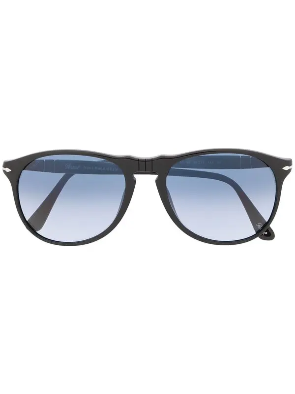Persol Round Frame Sunglasses - Black