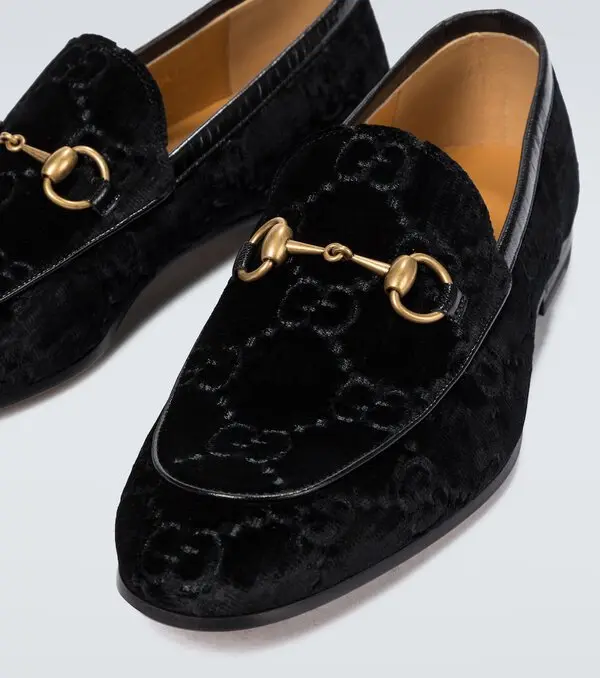 Gucci Jordaan Gg Velvet Loafer