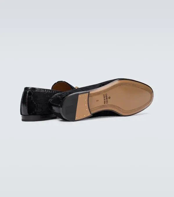 Gucci Jordaan Gg Velvet Loafer
