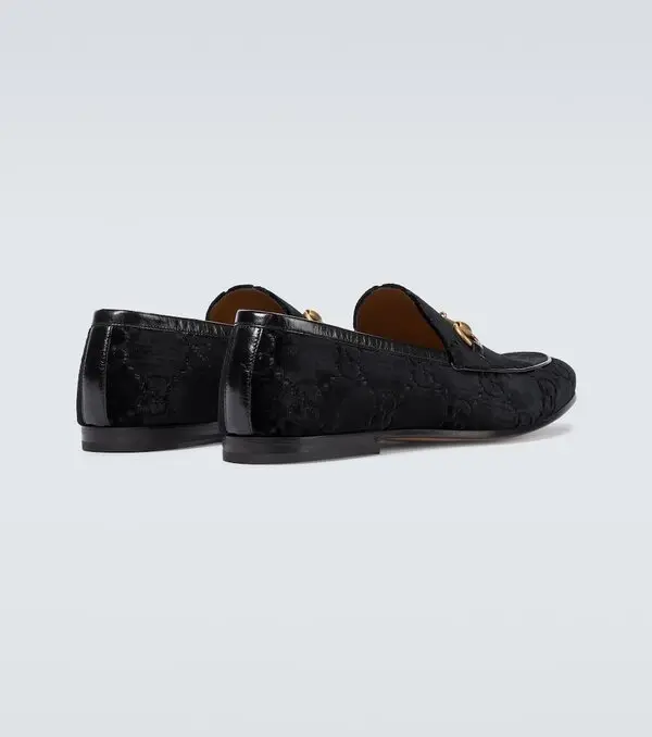 Gucci Jordaan Gg Velvet Loafer