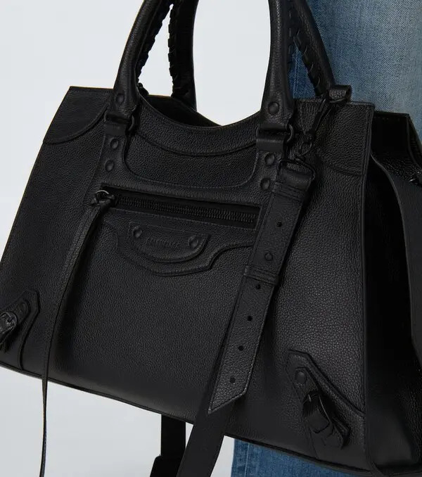 Balenciaga Neo Classic Large Leather Bag - Black | Editorialist