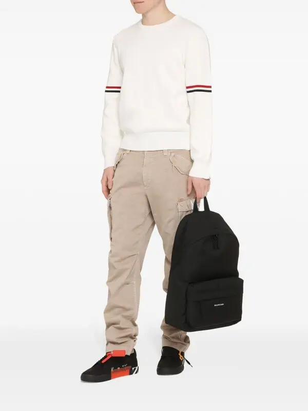 Thom Browne Milano Stitch Armband Jumper - White