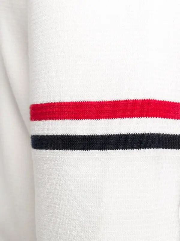 Thom Browne Milano Stitch Armband Jumper - White