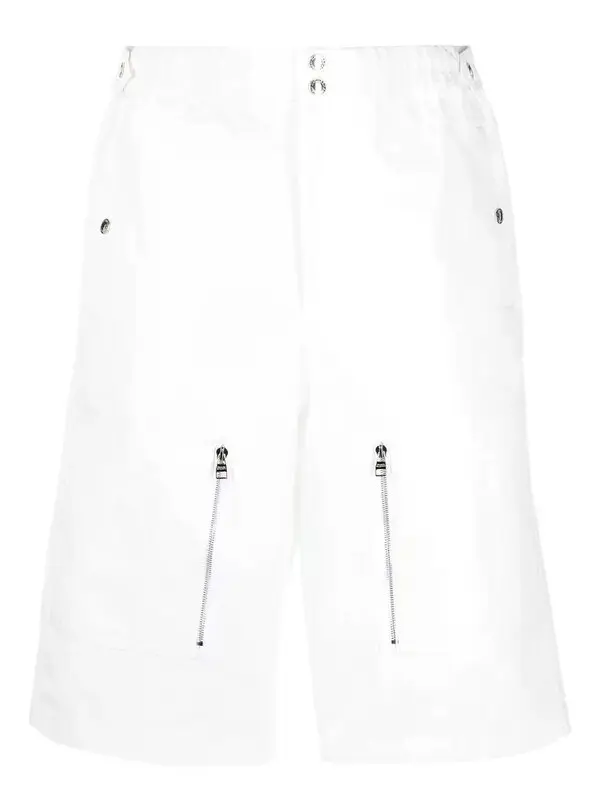 Alexander McQueen Multi-pocket Bermuda Shorts - White